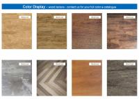 China 1.5mm-2.0mm Luxury Vinyl Click Flooring Wood Style Stone Floor Plastic Dry Back for sale