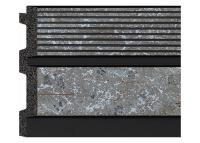China ISO9000 Indoor Wooden Wall Cladding 7cm  3d Fluted Wall Panels for sale