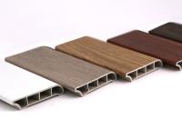 China Customized  Pvc Floor Moldings Trim Skirting Board Mouldings  Mildew Proof for sale