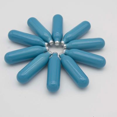 China Food Grade Whipped Cream Chargers Supplier 8.5g Blue Color for sale
