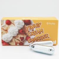 China Butter Whipped Cream Charger Silver 8.5g 9g 10pk/24pk/50pk/100pk for sale