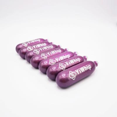 China Purple 8g Cream Charger Food Grade Whip For Cream Products for sale