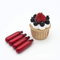 China Dessert Tool N2O 10 Pack 8.5g Red Whipped Cream Chargers Customized for sale