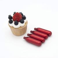 China Dessert Tool N2O 10 Pack 8.5g Red Whipped Cream Chargers Customized for sale