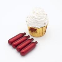 China Dessert Tool N2O 10 Pack 8.5g Red Whipped Cream Chargers Customized for sale