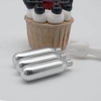 China Silver  Empty Cream Chargers 8g N2o For COFFE Machine Carbon Steel for sale