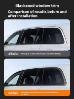China Lixiang Black Knight Modified Glitter Black ABS Window Trim The Ultimate Bumper Decorative Accessory for L9 L8 L7 L6 Cars for sale