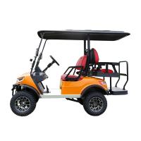 China 4 Wheel Electric Club Car Golf Cart Maximum Speed 30-50Km/h Electric Fuel Type Lifted 4 Passenger for sale