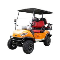China 4 Wheel Electric Club Car Golf Cart Maximum Speed 30-50Km/h Electric Fuel Type Lifted 4 Passenger for sale