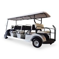 China 8 Seats Electric Golf Cart 13.7mph Speed Standing Postion of Tail Caddie Equipped for Passenger Transport for sale