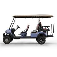 China 48V 5KW AC Motor Hunting Transport 6 Seater Golf Cart with Front Drum Rear Drum Brake System and Maximum Speed ≤30Km/h for sale