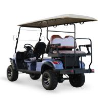 China 48V 5KW AC Motor Hunting Transport 6 Seater Golf Cart with Front Drum Rear Drum Brake System and Maximum Speed ≤30Km/h for sale