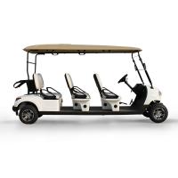 China Tire Size 205/50-10 Tire diameter 18.1in 460mm Powerful 4KW AC Motor Electric Golf Cart 2024 6 Seater Transport Passenger for sale