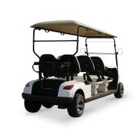 China Tire Size 205/50-10 Tire diameter 18.1in 460mm Powerful 4KW AC Motor Electric Golf Cart 2024 6 Seater Transport Passenger for sale