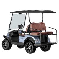 China 72V 5KW AC Motor Lifted 4 Passenger Hunter Cart Basic Edition Electric Community Golf Carts for Community Transportation for sale