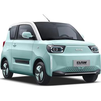 China 120km Pure Electric Beiqi Baw Yuanbao Pony 4 Seats Mini Ev for Adults Energy Vehicles Smart RHD Electric Car Wheelbase 2050 for sale