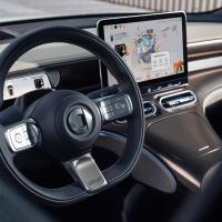 China 66 Kwh Battery Capacity Energy Vehicle CLTC 535Km Smart Car 2022 Beautiful Design EV Car Elf 1 Pure SUV with Left Steering for sale