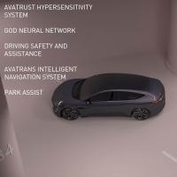 China Max Speed 200 Km/h 2024 Changan Avatr Avatr 12 4-Door 5-Seat Electric Car with Single and Dual Motor by Hua-wei Avatr for sale