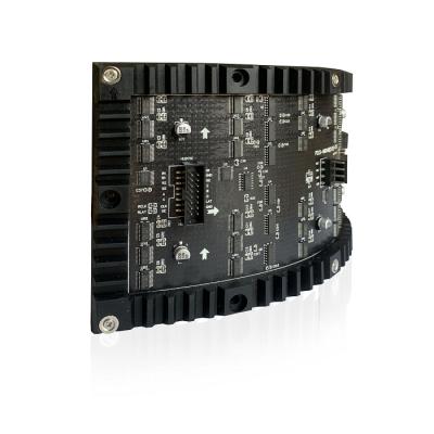 China P2.5 Flexible LED Display Module 240x120mm for Cylinder Mobius Ring with 600-800 Nits Brightness and IP45 Rating for sale
