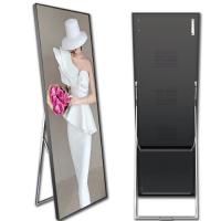 China Smart LED Poster Display Floor Standing 640x1920mm with Front Service Maintenance and 600 Nits Brightness for sale