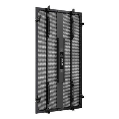 China P10.4 Outdoor Transparent LED Display - 5000 Nits Brightness, IP65 Waterproof, Carbon Fiber 28kg/sqm for sale
