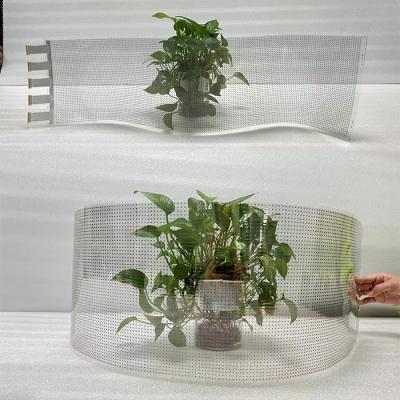 China P10 4000 Nits High Brightness Ultra Thin Adhesive LED Film Display with 95% Transparency for sale