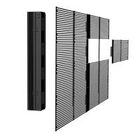 China P5.2-10.4 Outdoor Transparent LED Display with 75% Transparency and 5000 Nits Brightness for Glass Walls for sale