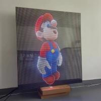 China P6.25 SMD1415 Indoor Holographic Transparent LED Display with 70% Transparency and 5000 Nits Brightness for sale