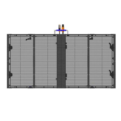 China P3.47-6.94 Outdoor Transparent LED Display Screen - 4500-5000 Nits Brightness, IP65 Rated for Stage & Commercial Use for sale