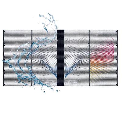 China P5.2-10.4 Outdoor Transparent LED Display 75% High Transparency 5000nits for sale