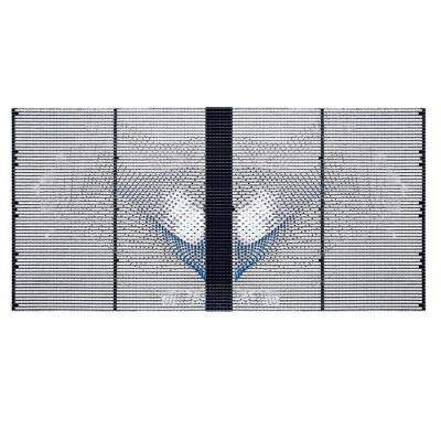 China P5.2-10.4 Outdoor Transparent LED Display with 75% Transparency and 5000 Nits Brightness for Glass Walls for sale