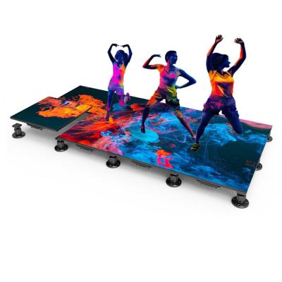 China P3.91 Interactive LED Dance Floor Front Service 500x500mm For Amusement Sectors for sale