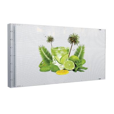 China P6 Adhesive Transparent LED Display 85% High Transparency 2kg Per Square Meter for sale