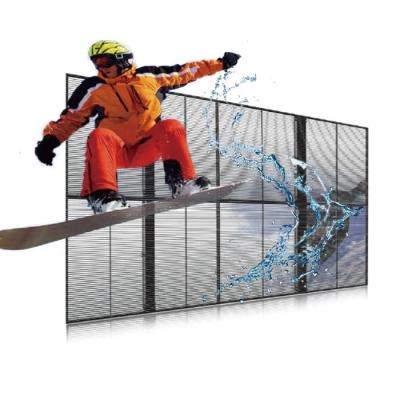 China P5.2-10.4 Outdoor Transparent LED Display SMD1921 5000nits 1000×500mm for sale