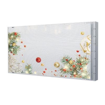 China P4 Adhesive Transparent LED Display SMD1921 2mm Thickness For Clothing Store for sale