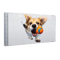 China P6 Adhesive Transparent LED Display Aluminum Soft PC 85% High Transparency for sale