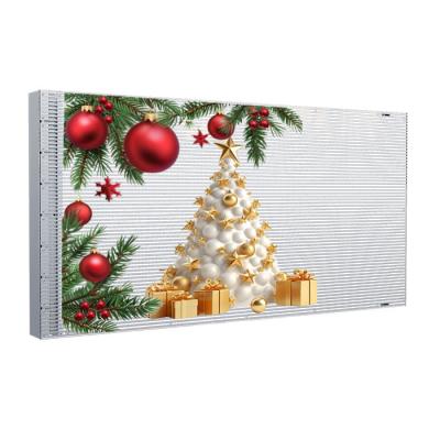 China P6 Adhesive Transparent LED Display SMD2121 Best Resolution For Building Decoration for sale