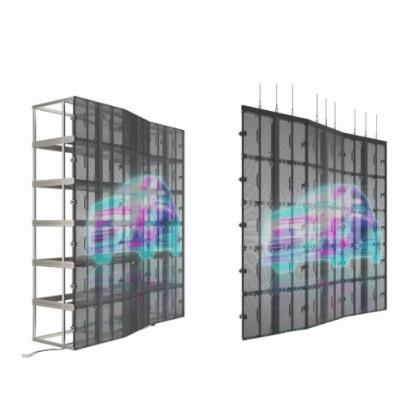 China P3.9 Indoor Holographic Transparent LED Display IP20 For Art Installations for sale
