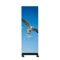 China P0.9 LED Poster Display Wireless Control Foldable Floor Standing Ultra Thin 29.5mm for sale