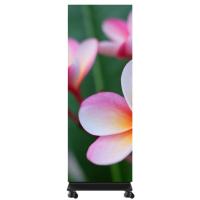 China P0.9 LED Poster Display Floor Standing Foldable To Move Ultra Thin 29.5mm for sale