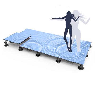 China P2.6 Interactive LED Dance Floor Display Die-casting AL 500x500mm For Theme Parks for sale
