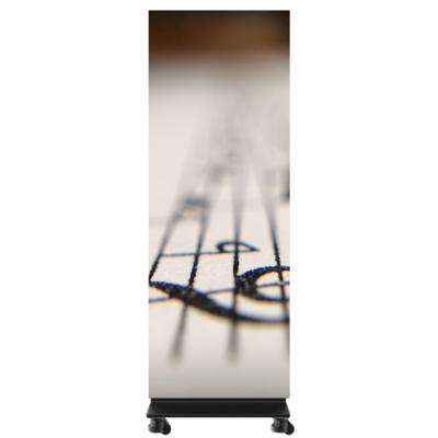 China P1.25 LED Poster Display Front Service Standing & Foldable 1x5 For Exhibitions for sale