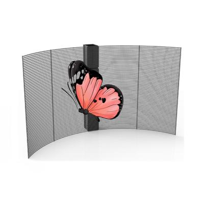 China P1.9 Full Color Window Screen Frameless Flexible Structure For Glass Curtain Walls for sale