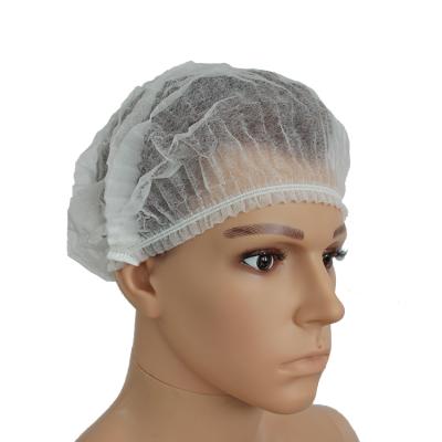 China Crowd Clip Breathable Medical Nonwoven Disposable Surgical Buffing Cap for sale