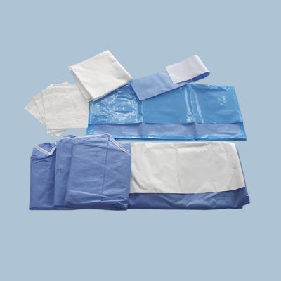 China Universal Sterile Section Set Kit Birth Set Universal Thyroid Package Hospital EO C Surgical Package (Caesarean Delivery) Medical Drapes for sale