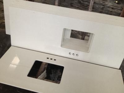 China Artificial Quartz Bathroom Vanity Tops Eco Friendly Reliable Material for sale