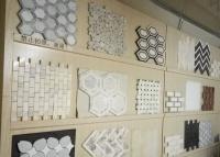 China Polished Surface Marble Mosaic Tile 305mm * 305mm * 10mm / Customed Size for sale