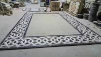 China Hall Decorative Natural Stone Floor Medallions Nice Water Jet Pattern for sale