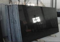 China Absolute Black Granite Shanxi Black Granite pure black granite slabs for wall flooring tiles for sale