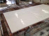 China Hotel / Household White Quartz Kitchen Countertops , Custom Edge White Quartz Slab for sale